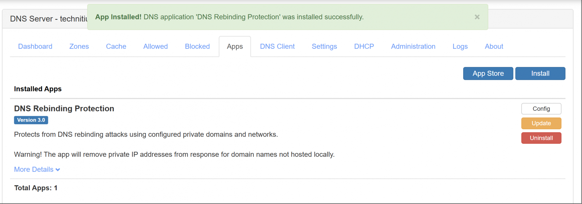 Technitium DNS Server 自建家庭网络环境DNS